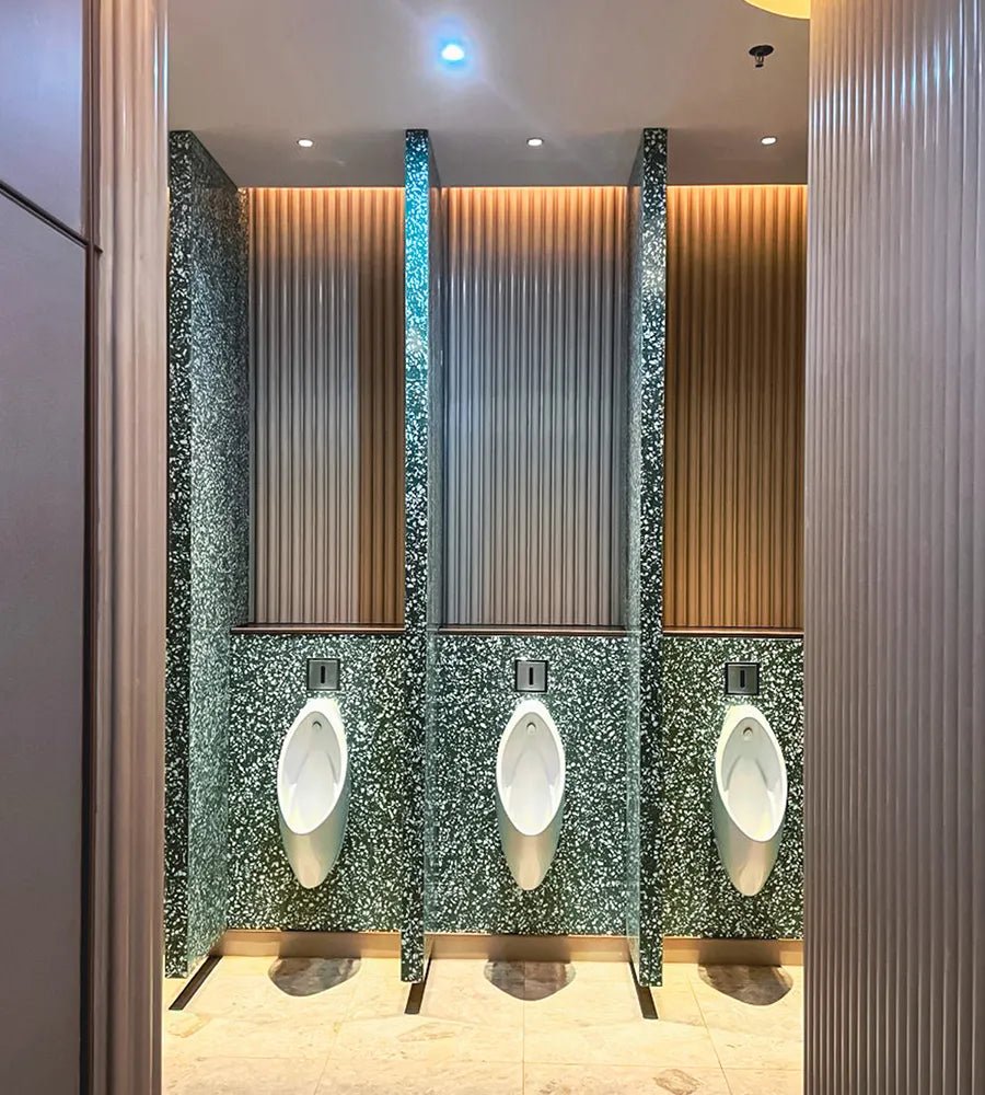 Playful Texture Meets Precision – Corporate Urinal Bay with Retro Mode ...
